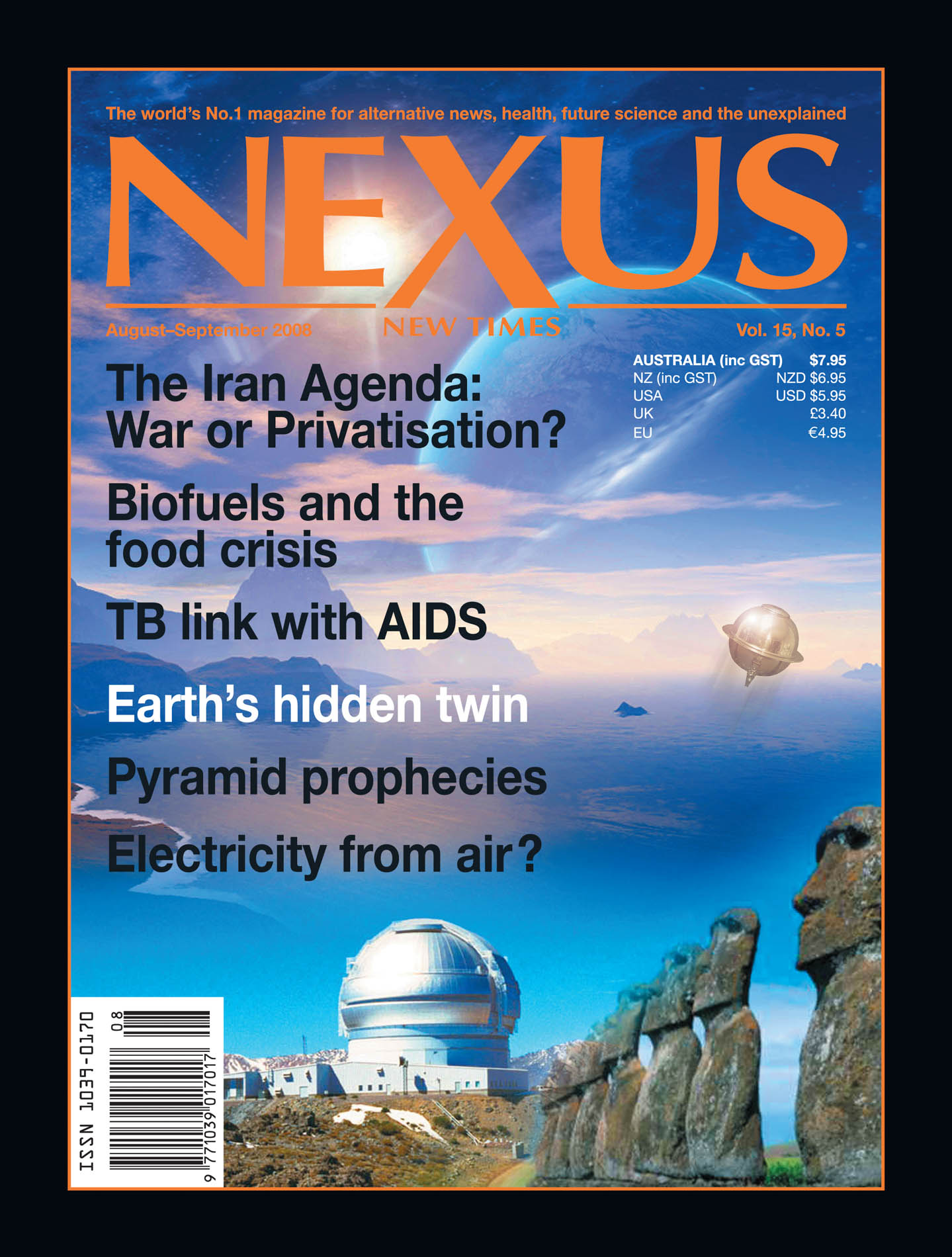 Volume 15, Number 5 - downloadable - Nexus Magazine