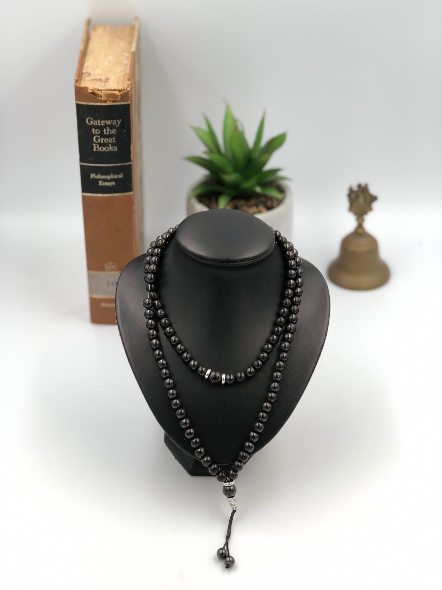 Shungite Buddhist Rosary Beads - Nexus Magazine