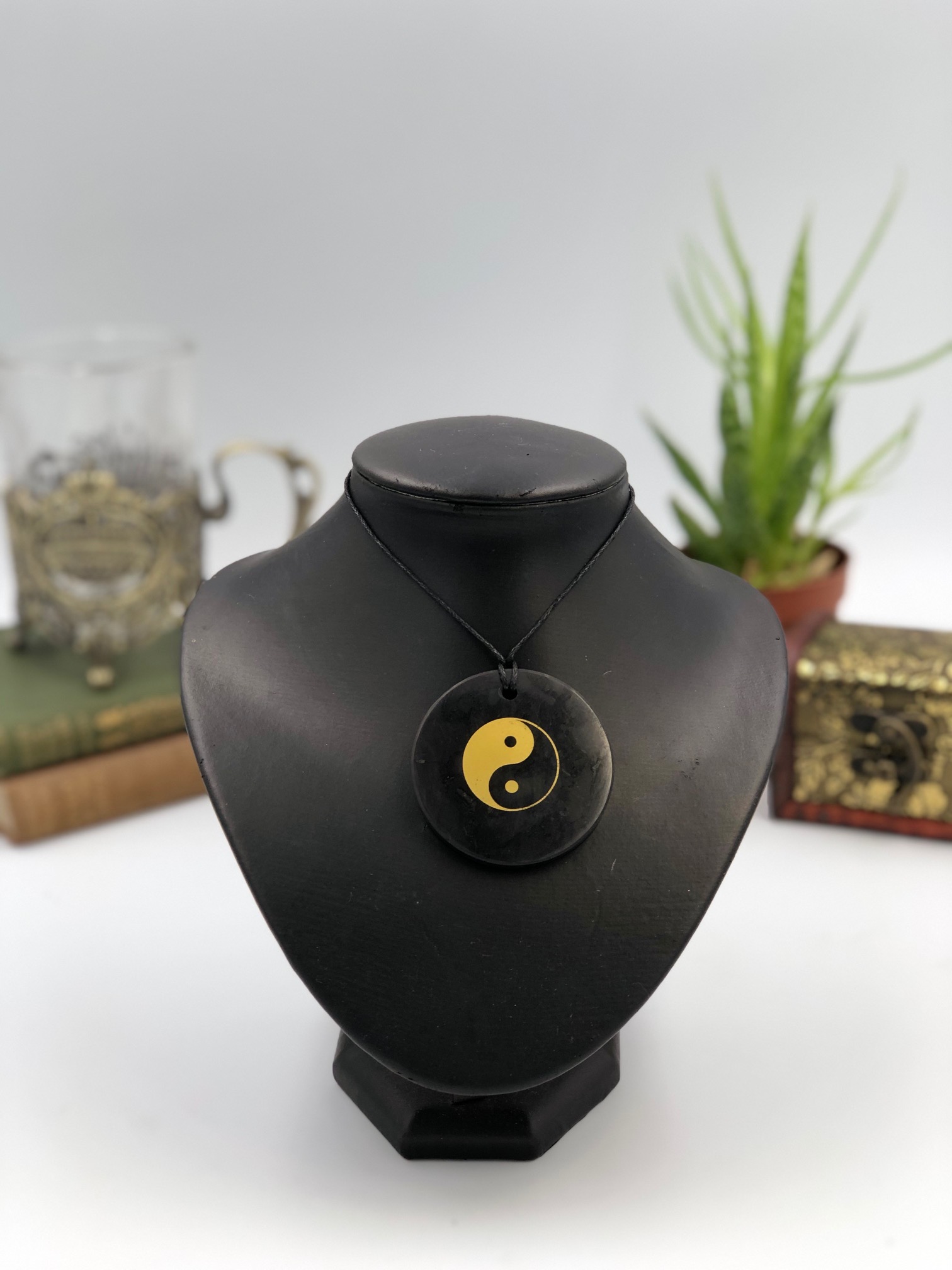 Shungite Pendant - Yin Yang - Nexus Magazine